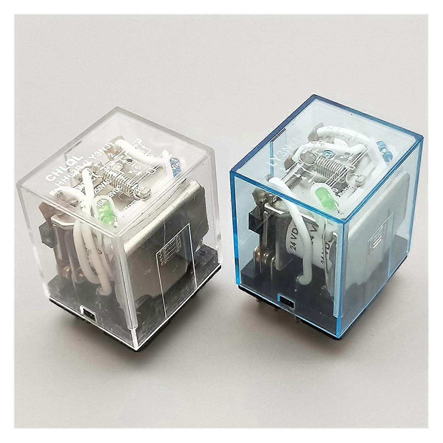 HH63P LY3 10/11 Pin Relay 220V 24V 12V Micro Mini Electromagnetic Coil ...