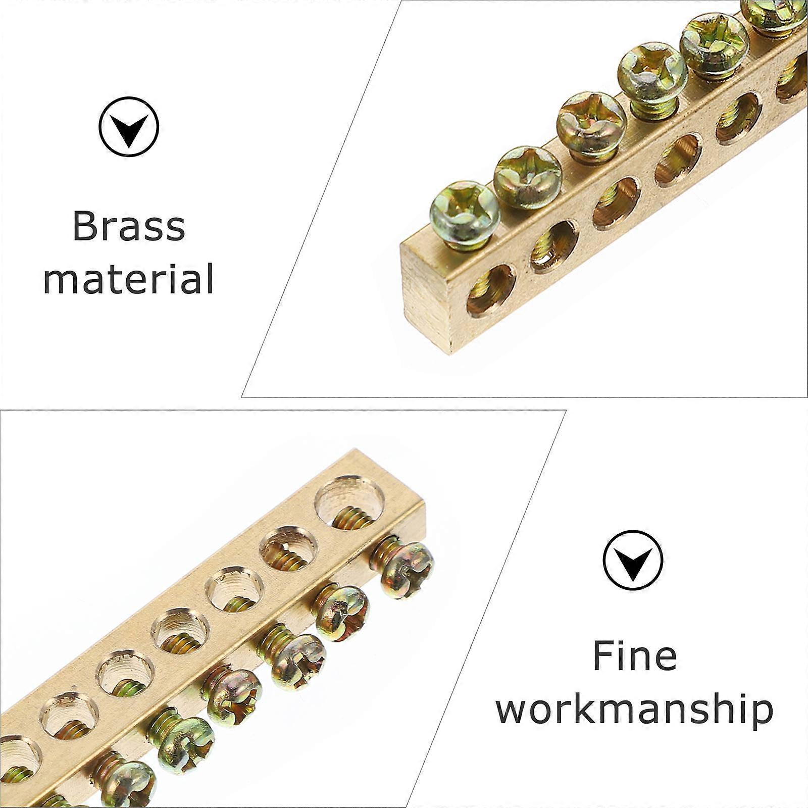 Copper Distribution Wire Terminals Screw Terminal Ground Bar for ...