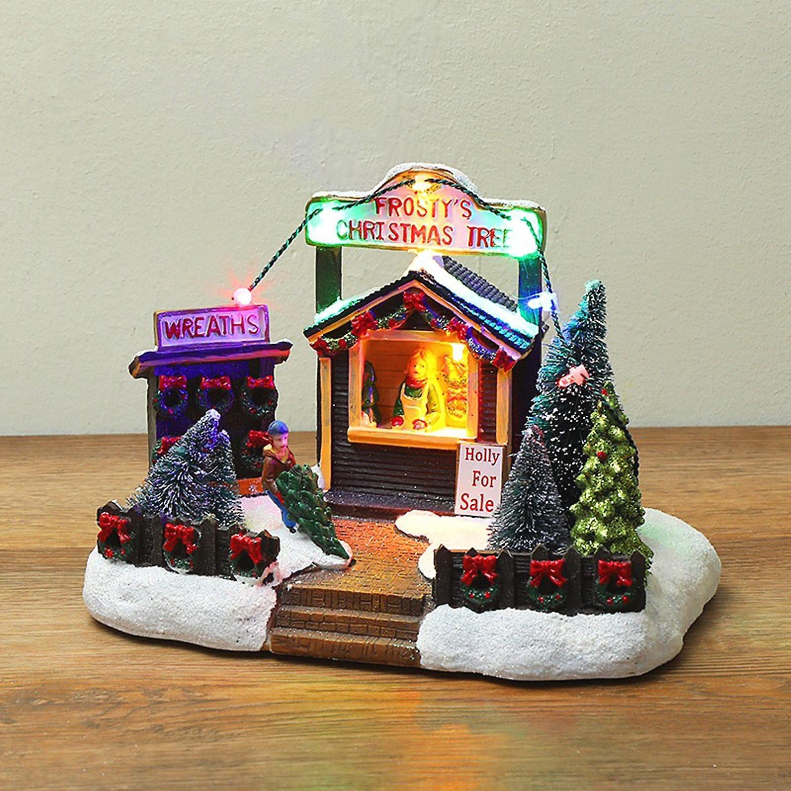 Winter Miniature Villages Queekay Christmas Winter Village Houses Set