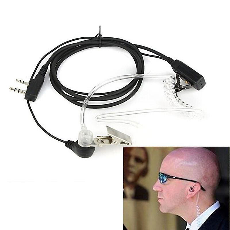 Fbi Style Headset Earphone Earpiece Mic Security Radio Walkie Talkie ...
