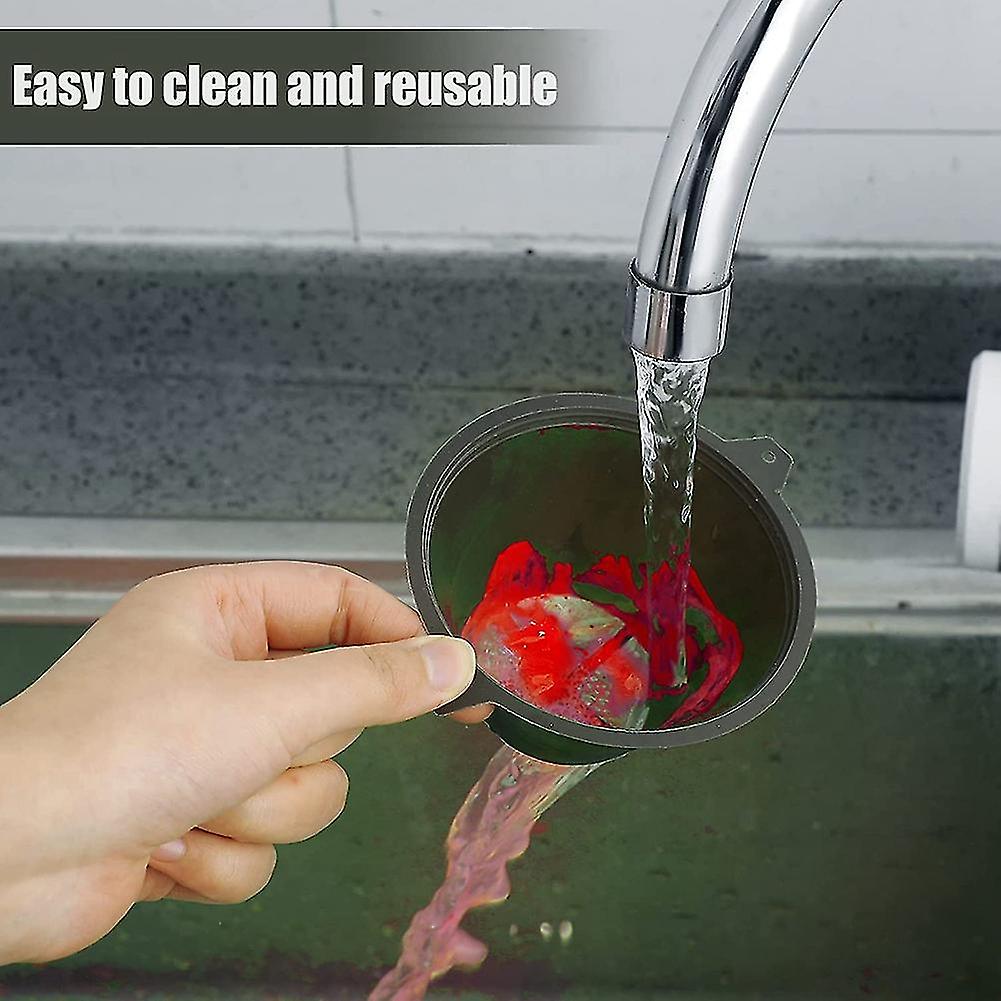 30 Pcs Paint Filter 100 Mm Plastic Paint Strainer With Fine Nylon Mesh ...