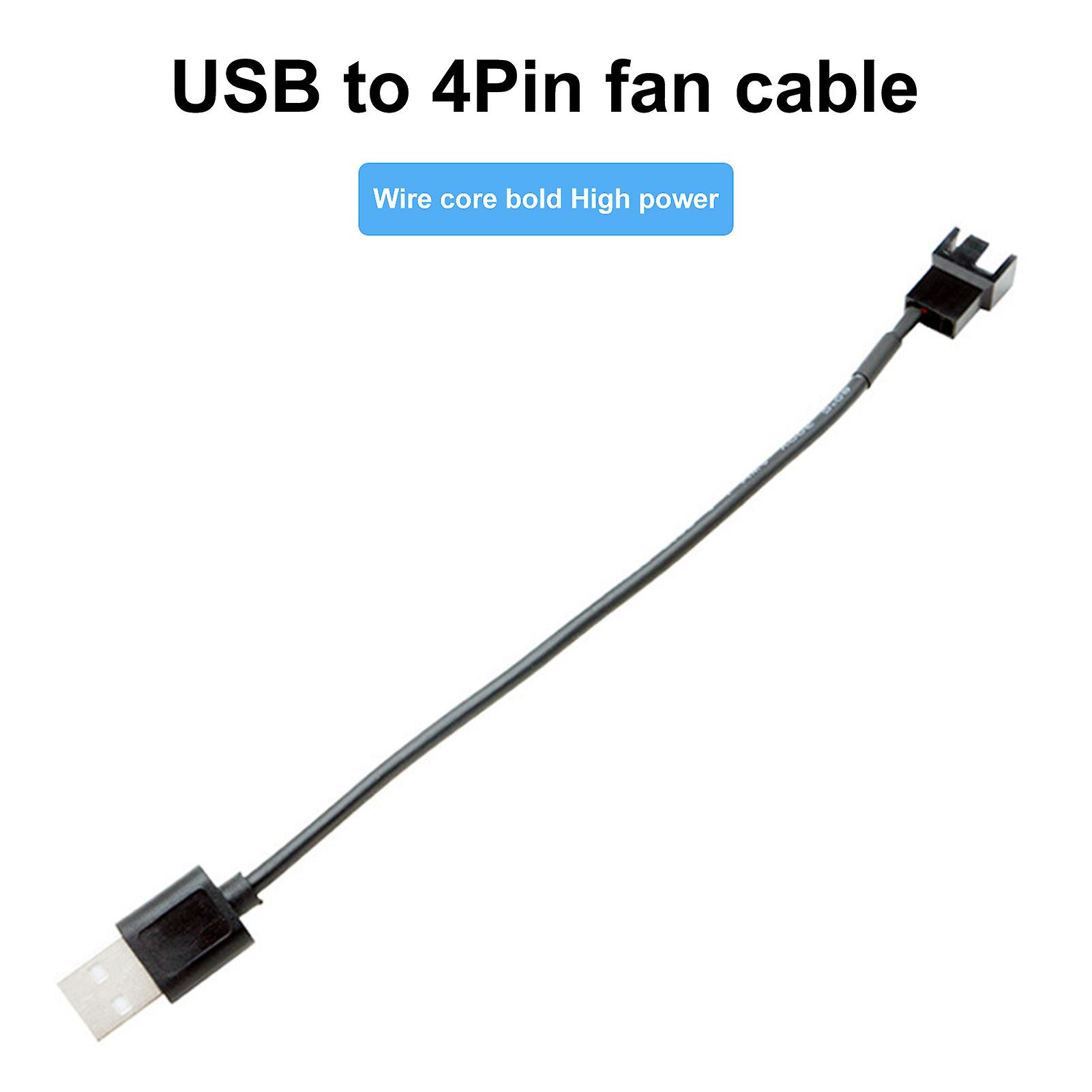 USB to 4pin Computer Cooling Fan Adapter Cable Computer CPU Fan Adapter ...