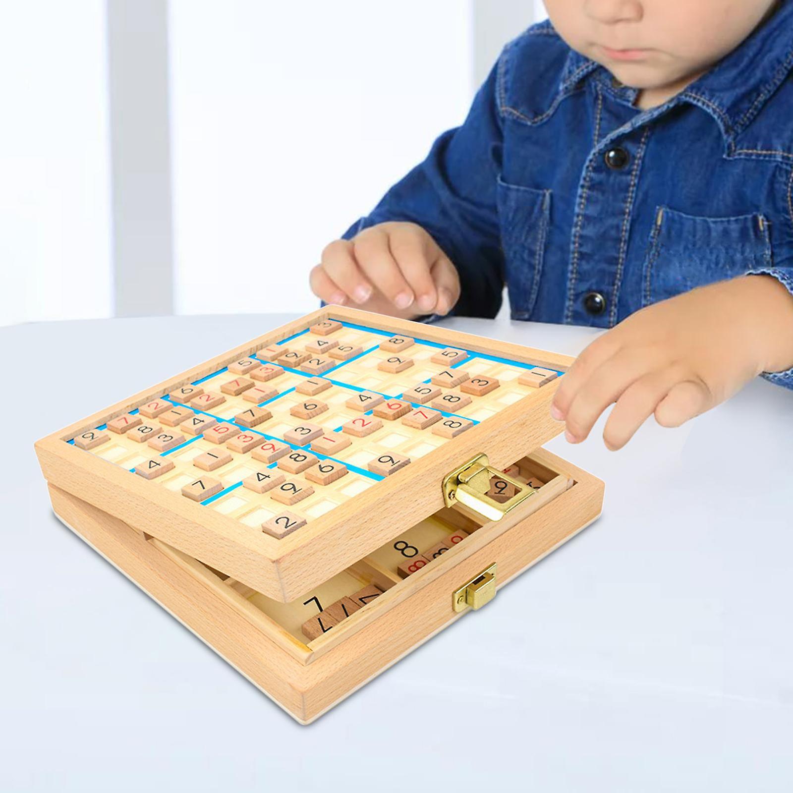 Sudoku Board Game Wooden Sudoku Game Board with Number Tiles ...