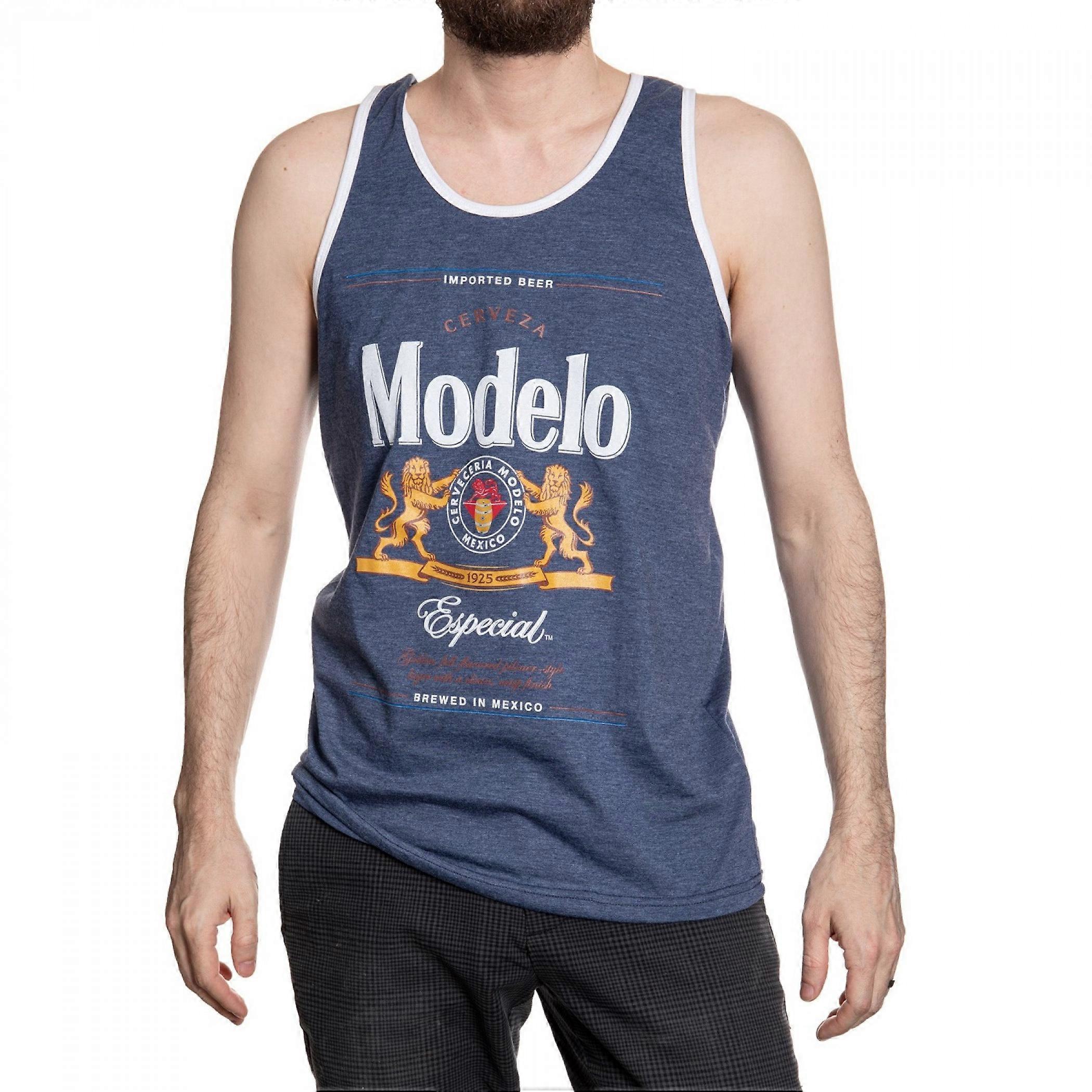 Modelo Especial Label White Trim Men-apos;s Tank Top Modelo Especial ...