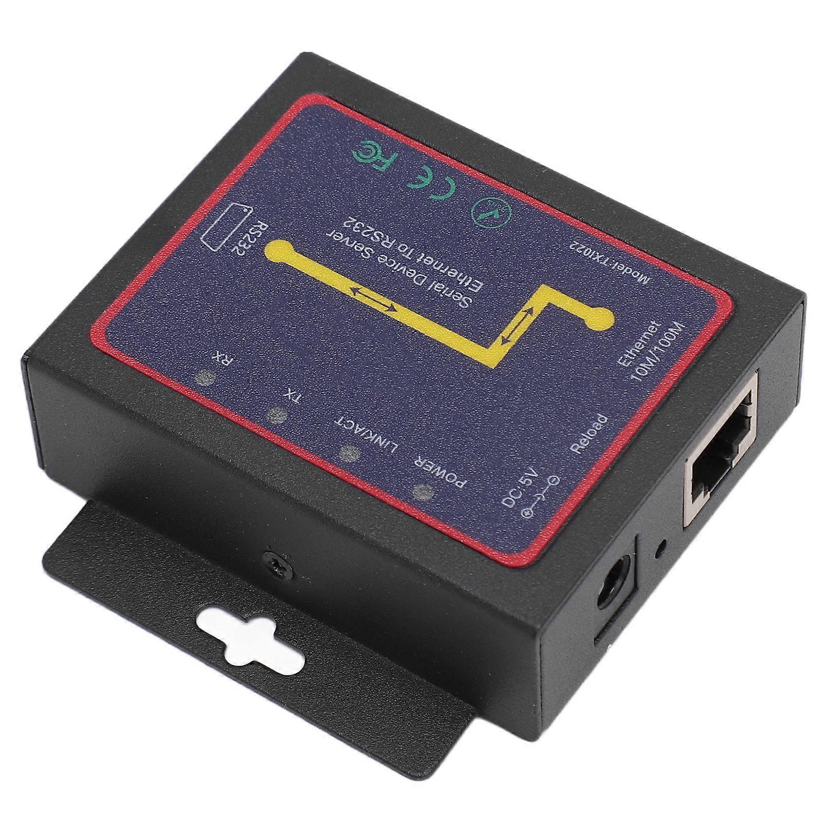 TXI022 RJ45 to RS232 Serial Network Adapter Bi Directional Transfer TCP ...