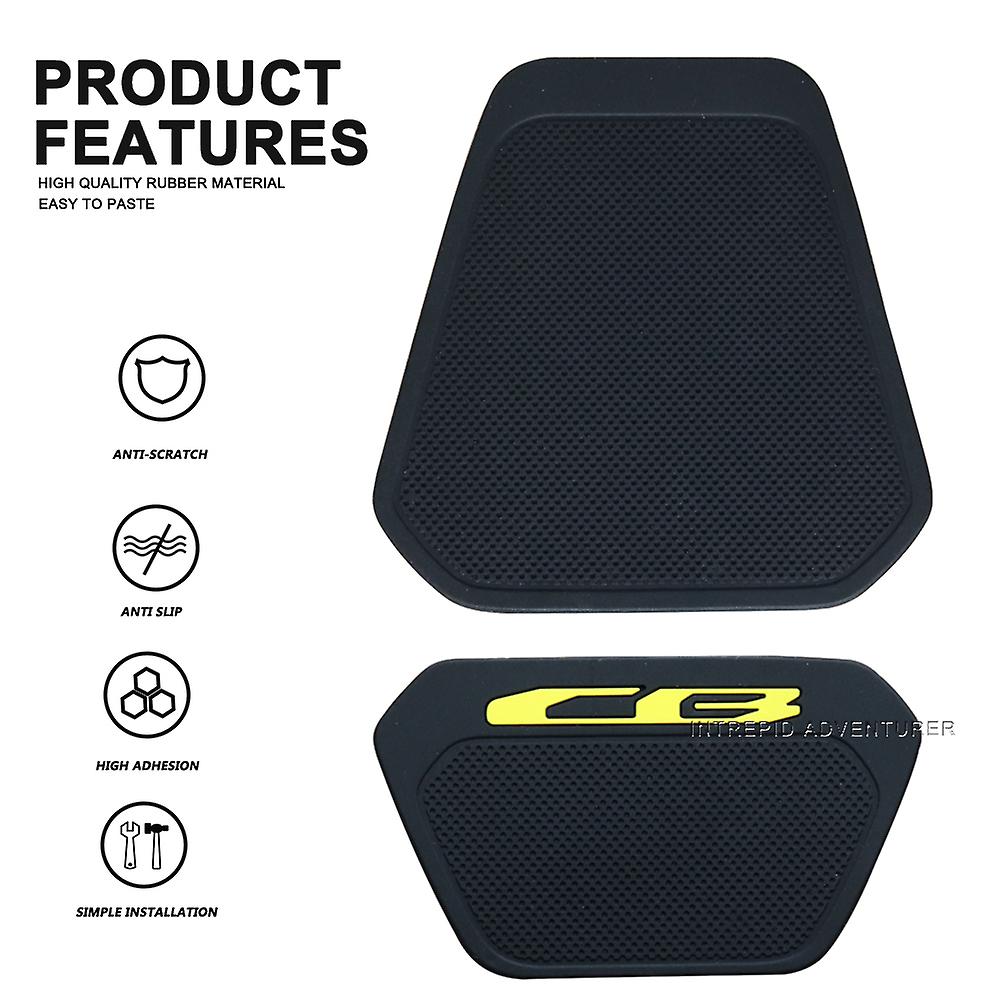 Motorcycle Fuel Gas Tank Pad Anti Slip Protector Stickers Knee Grip ...