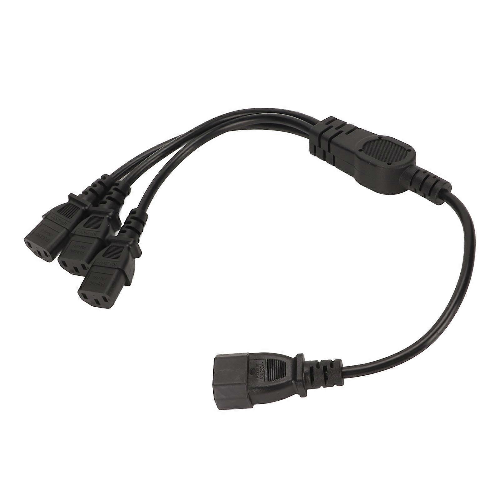 IEC 320 C14 to 3 X C13 Power Cable Universal 1 to 3 IEC 320 C14 Male to ...