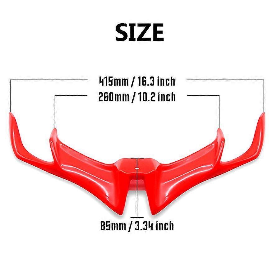 Motorcycle Front Fairing ABS Aerodynamic Winglets LOGO Lower Protection ...