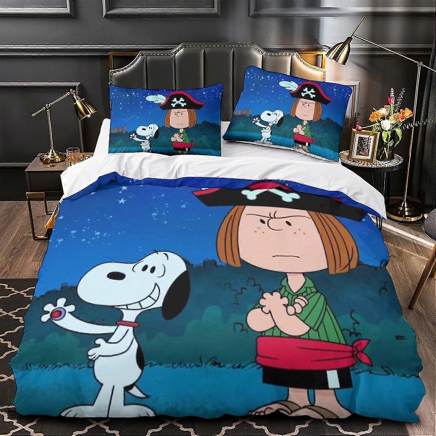 Cartoon Duvet Cover Set for Kids Adults Bedroom D-Print Cartoon Bedding ...