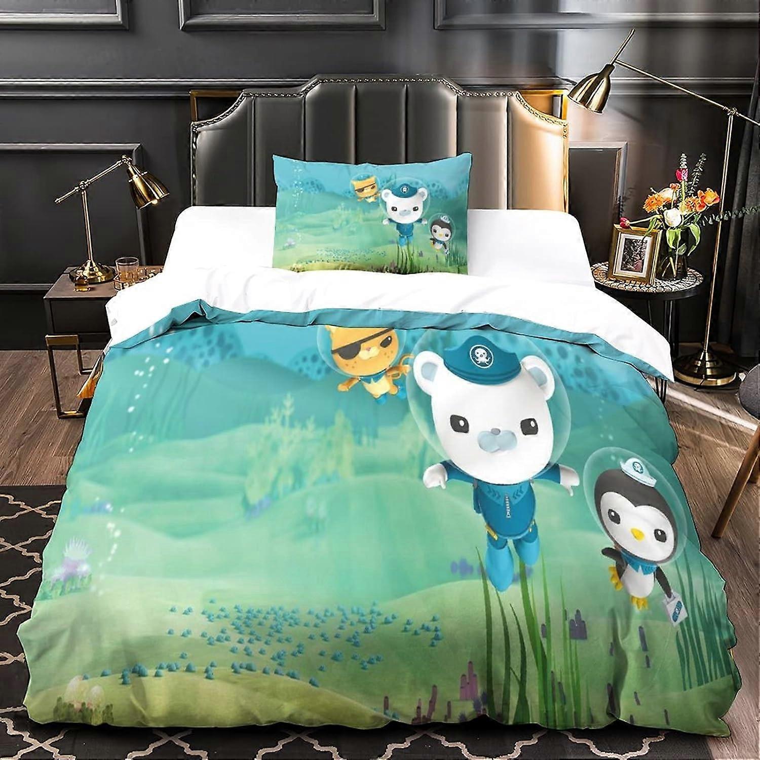 Octonauts påslakanset Tecknad 3D digital utskrift Pojke och flicka ...