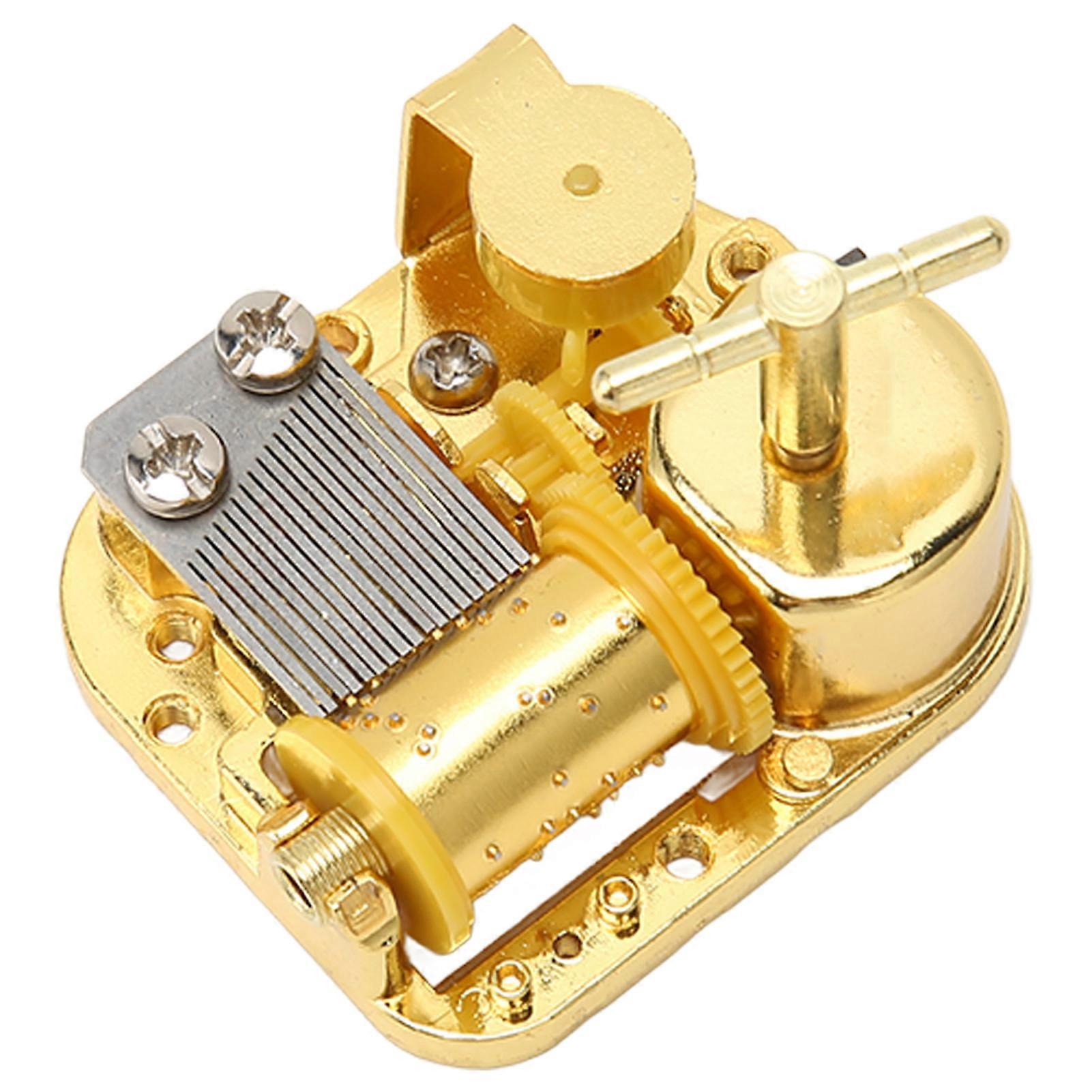 Music Box Movement Golden Clockwork Music Box Windup Musical Mechanism ...