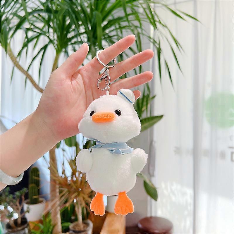 2pcs Duck Ornament Plush Duck Keychains Backpack Hanging Key Pendants ...