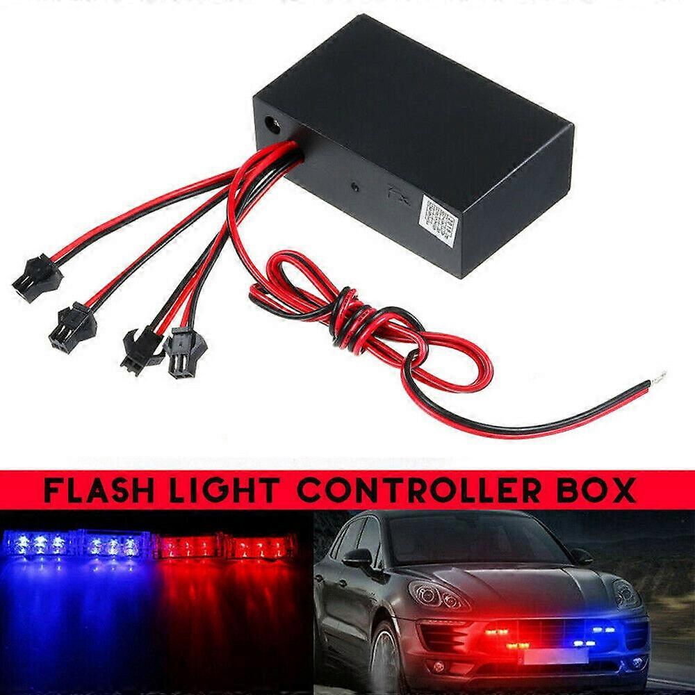 4 Ways LED Strobe 3 Flashing Modes Controller Flash Light light Emergencys Flashing Controller ...