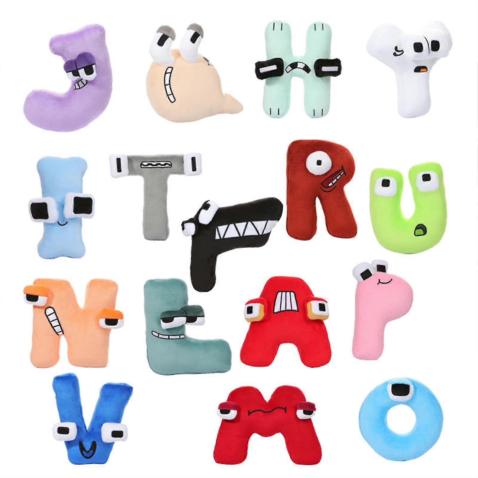 Alphabet Plush Doll Kids Gift Home Decor - Educational Abc Letter Lore ...