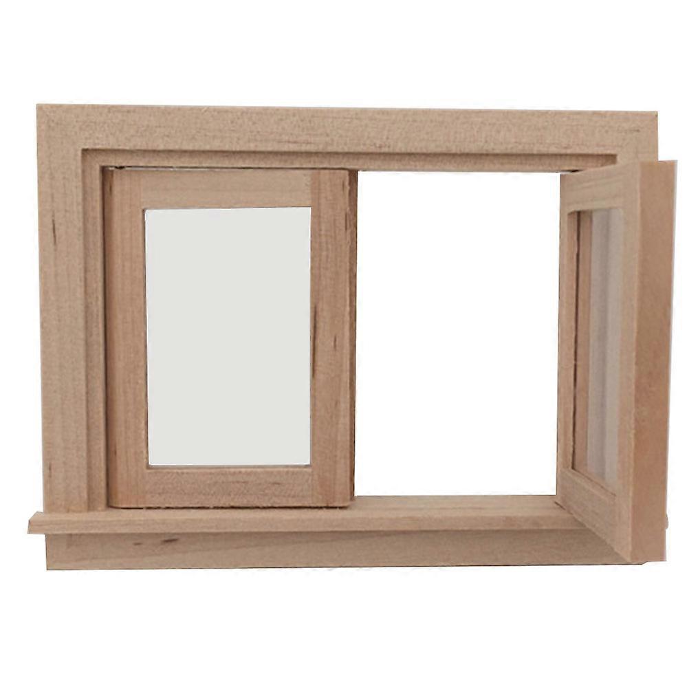 Wooden Doll Window Adorable Mini Window Decorative Children Toy Kids ...