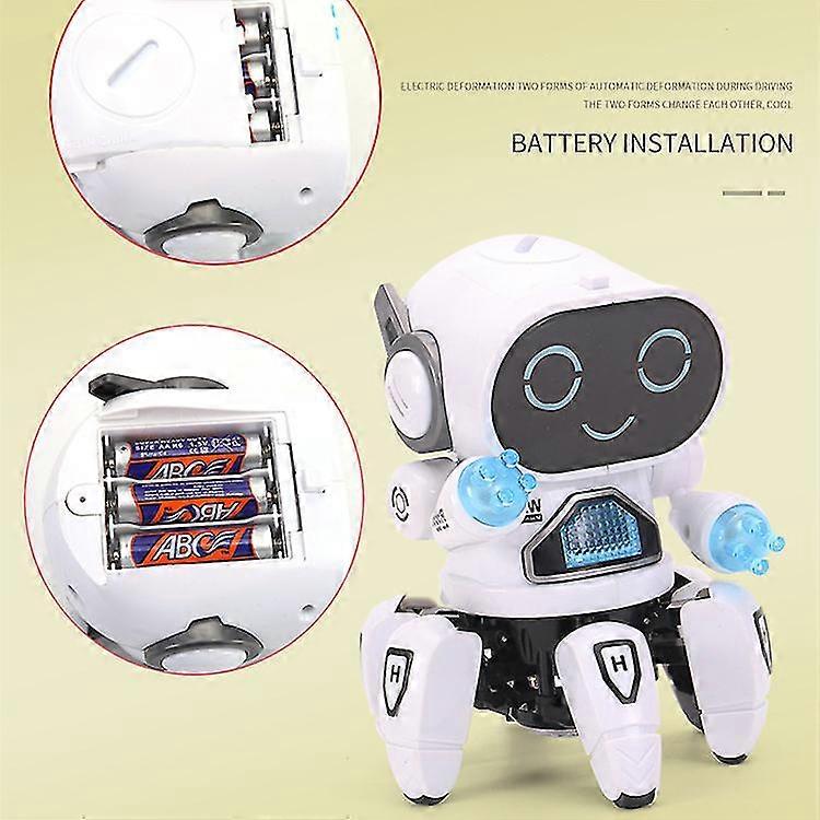 Children's dancing robot toy with light and music six-claw electronic ...