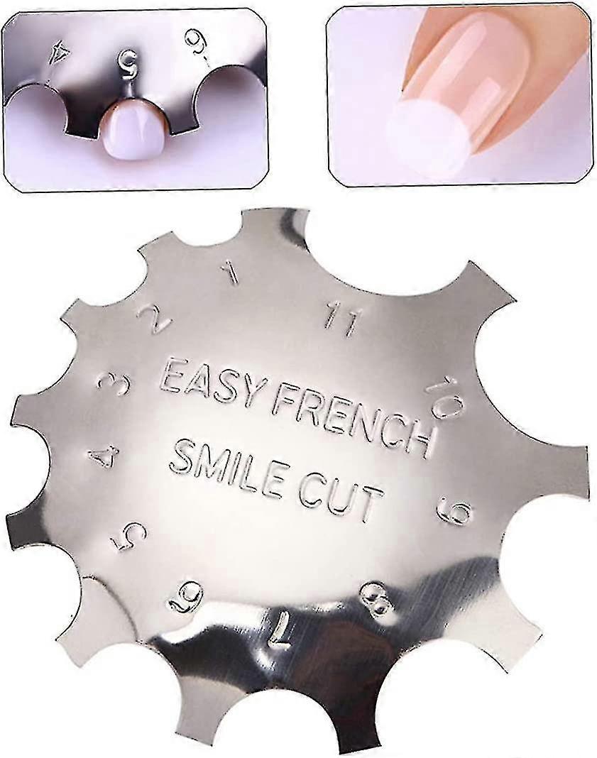 Nail Art Manicure Edge Trimmer, Easy French Smile Line Nail Edge ...
