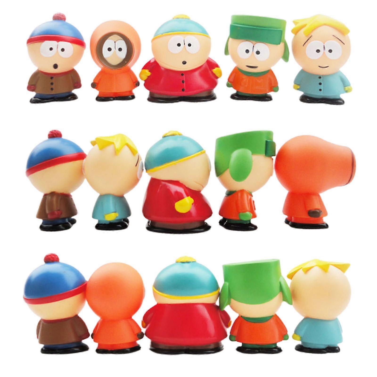 Figures Toys 5-piece Set Of Cartoon Characters Eric Cartman, Stan Marsh ...