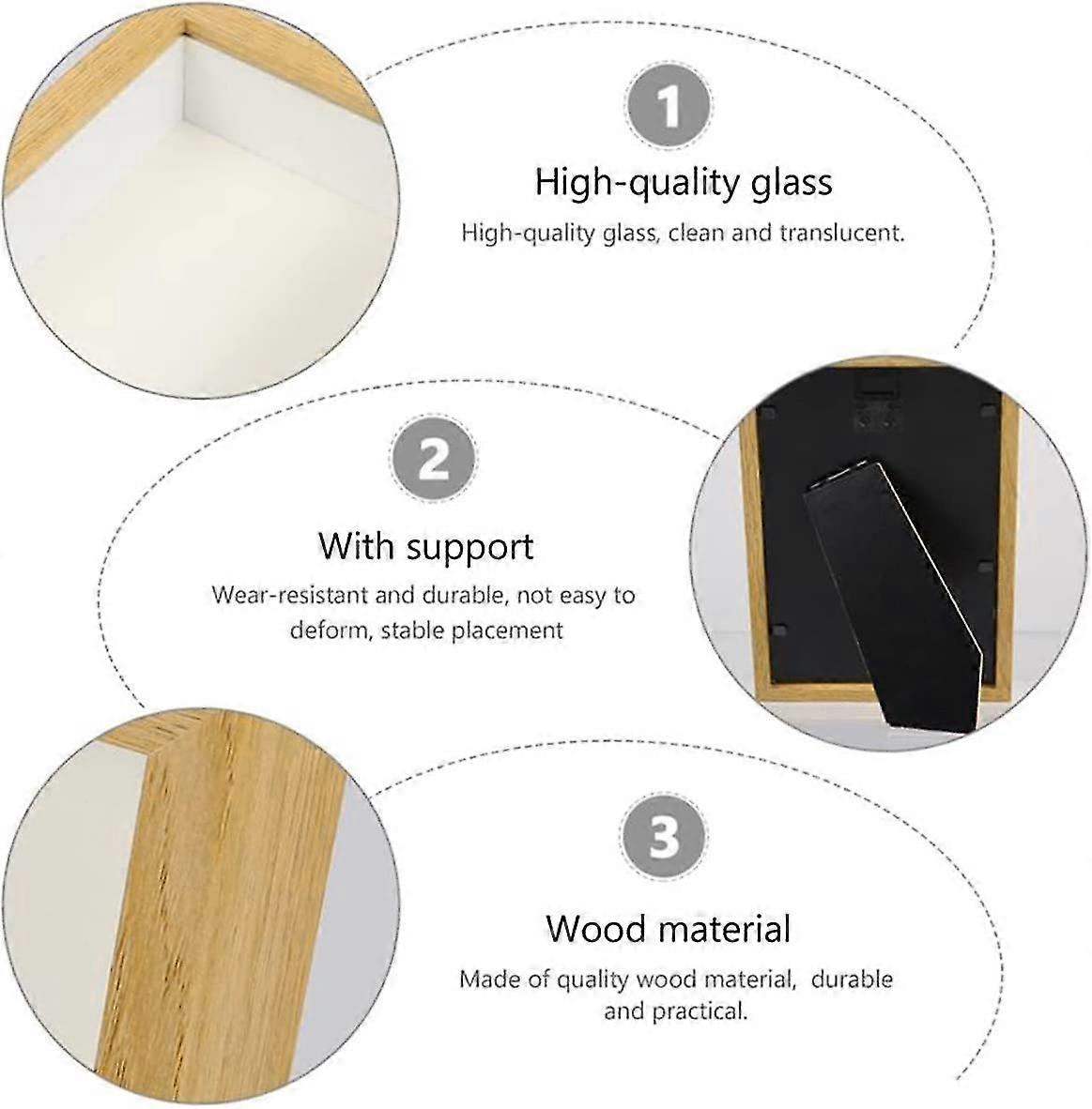 Shadow Box Frame Display Case Hanging Shadowbox Picture Frame Tabletop ...