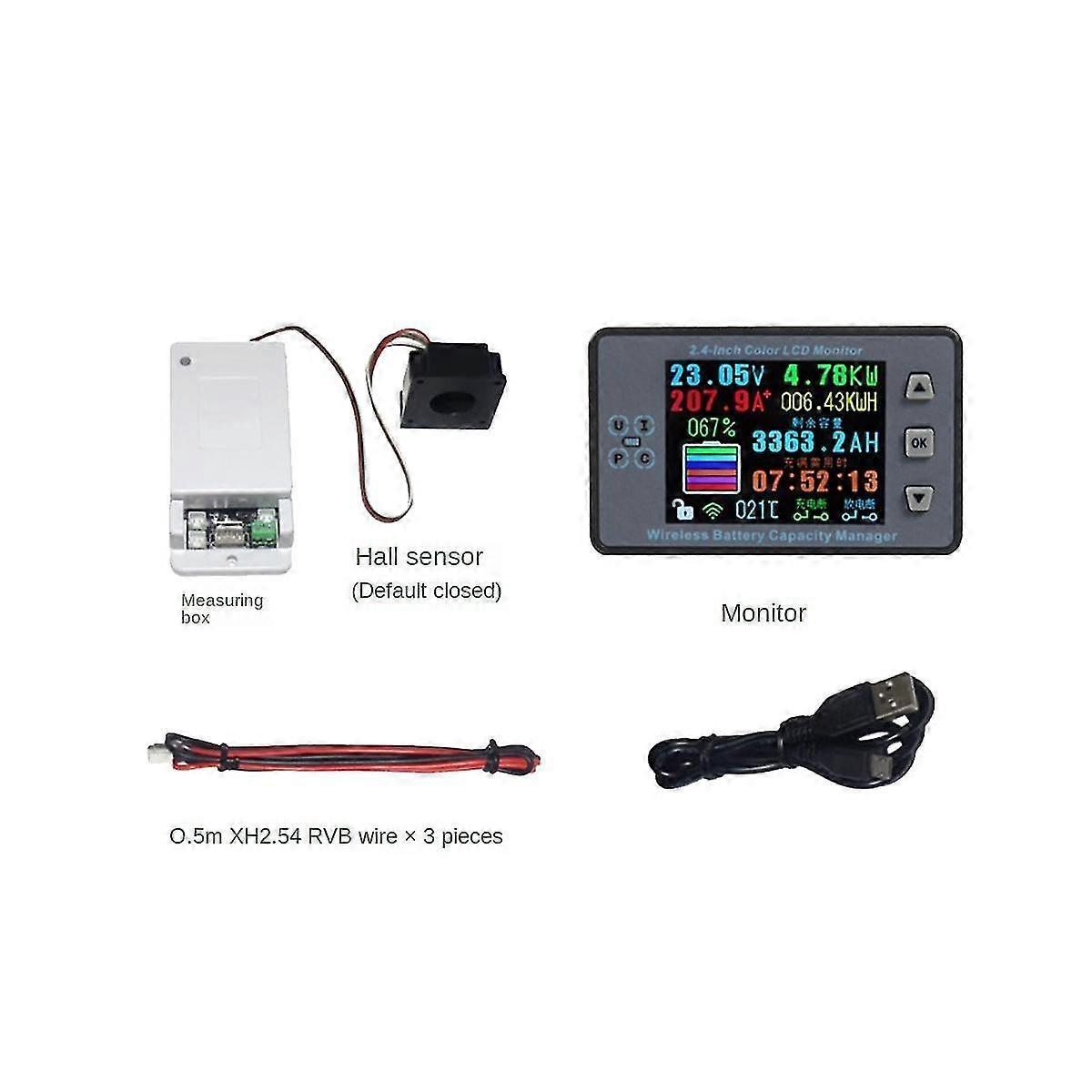 Vac8810f 2.4 Inch Wireless Voltage Meter+measurement Box Coulometer ...