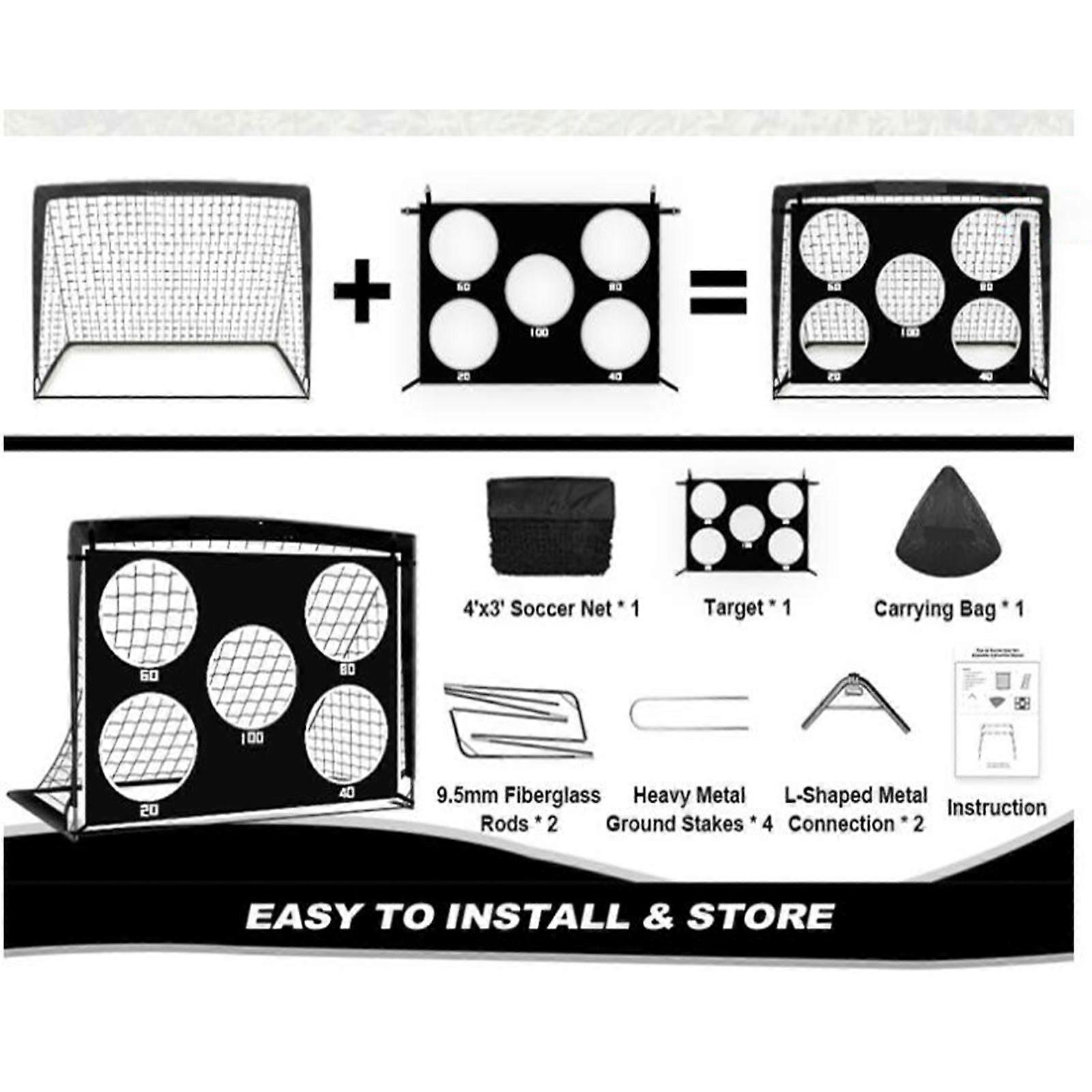 Soccer Goal Practice Combination Goals Soccer Net for Park Garden ...