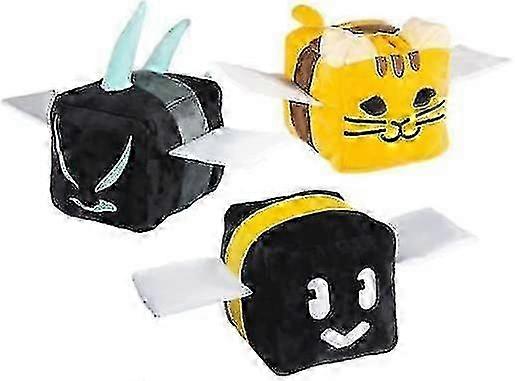 Bee Swarm Plush Toy, 7 Inch Basic Bee, Tabby Bee And Vicious Bee Deluxe ...