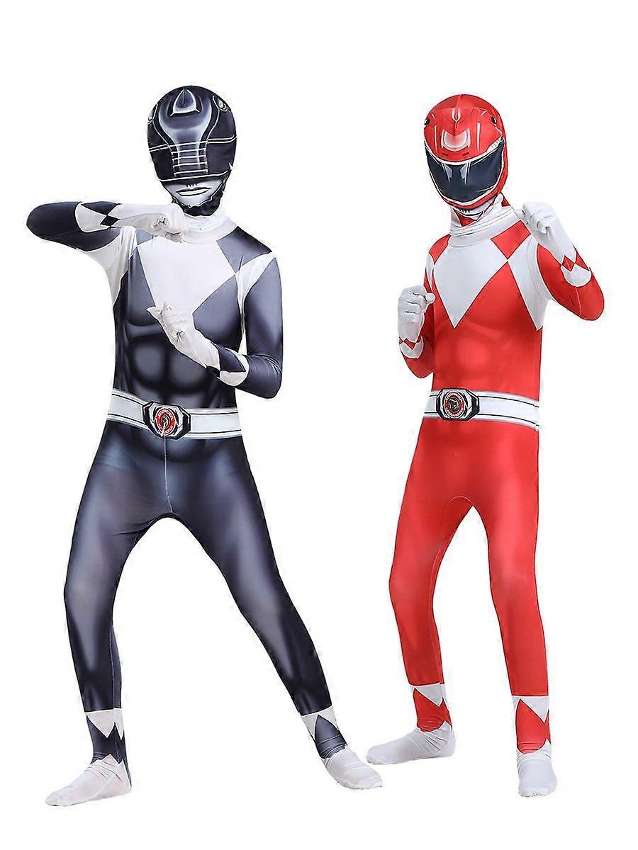 Mighty Morphin Power Rangers Cosplay Costume Jumpsuit Bodysuit Party ...