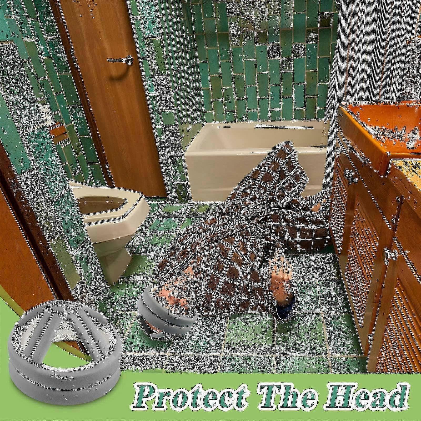 Anti Fall Elder Head Safety Helmet Thick Soft Protective Hat Adjustable ...