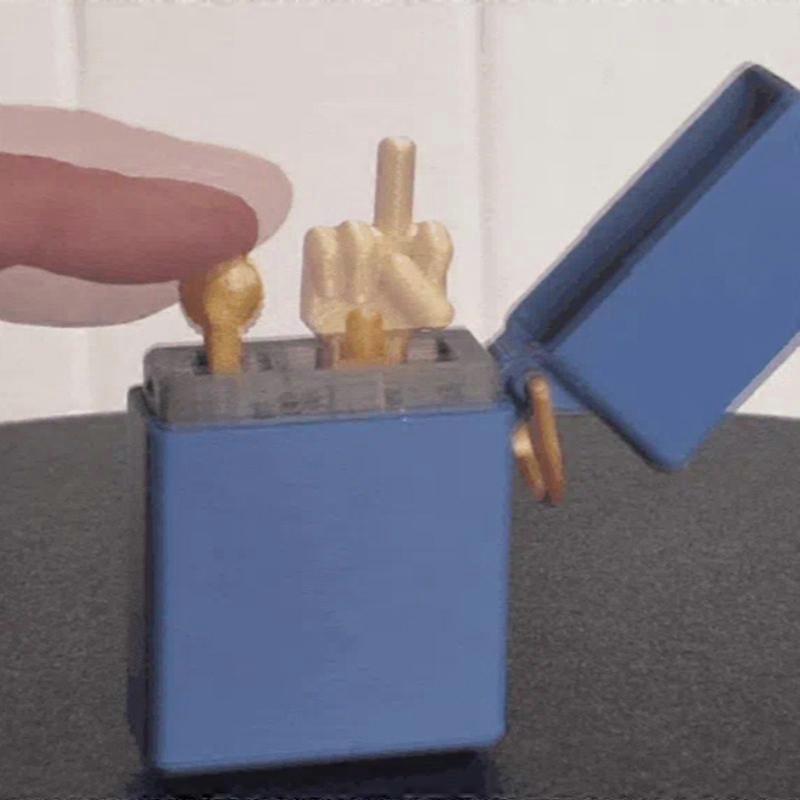 Funny Middle Finger Lighter Model, 3D Printed Middle Finger Prank Gift ...