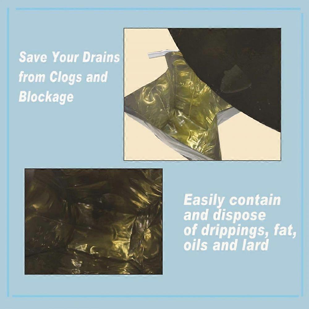 20 Pack Grease Containers with Foil Liners Disposable Grease Bags ...