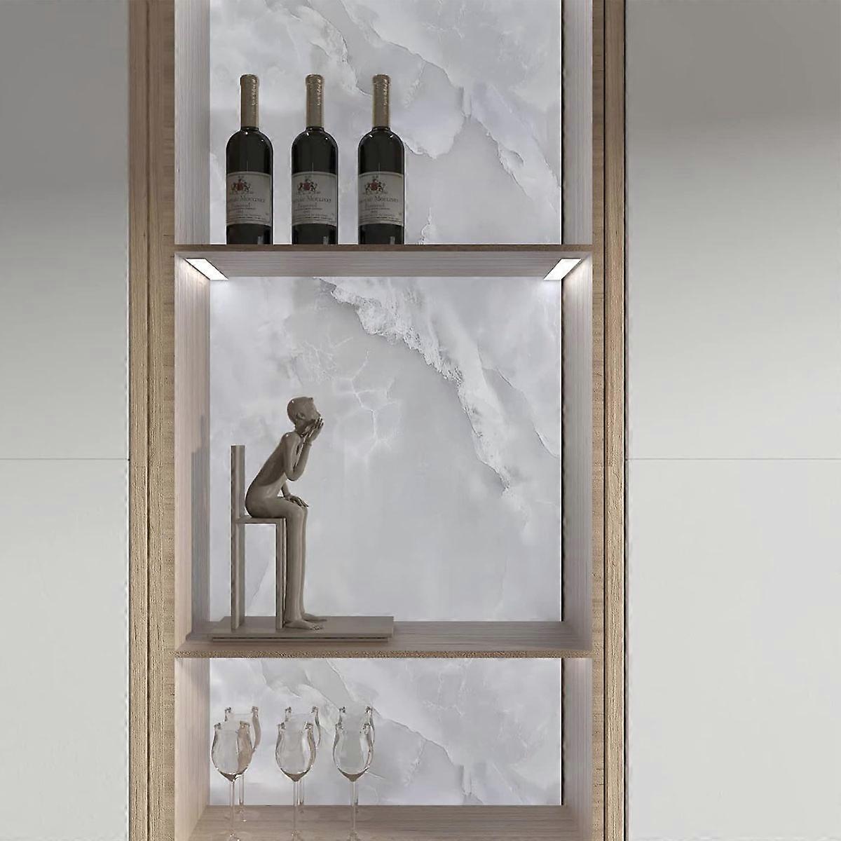 Removable White Marble Wallpaper, Counter Top Cover For Kitchen ...