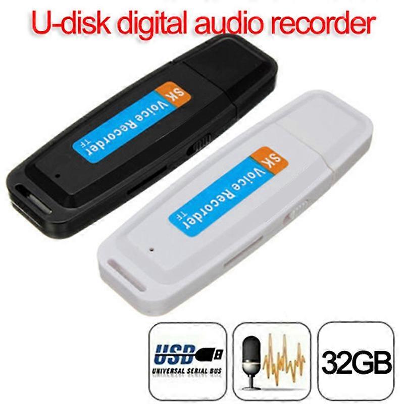 USB Flash Drive Digital Audio Recorder(Black) | Fruugo UK