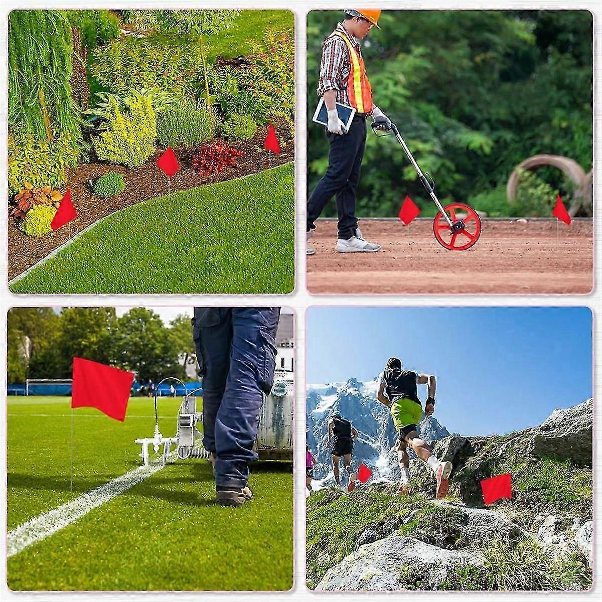 50Pack Marking Flags, Red Yard Flags 15x4x5Inch, Marker Flags, Lawn ...