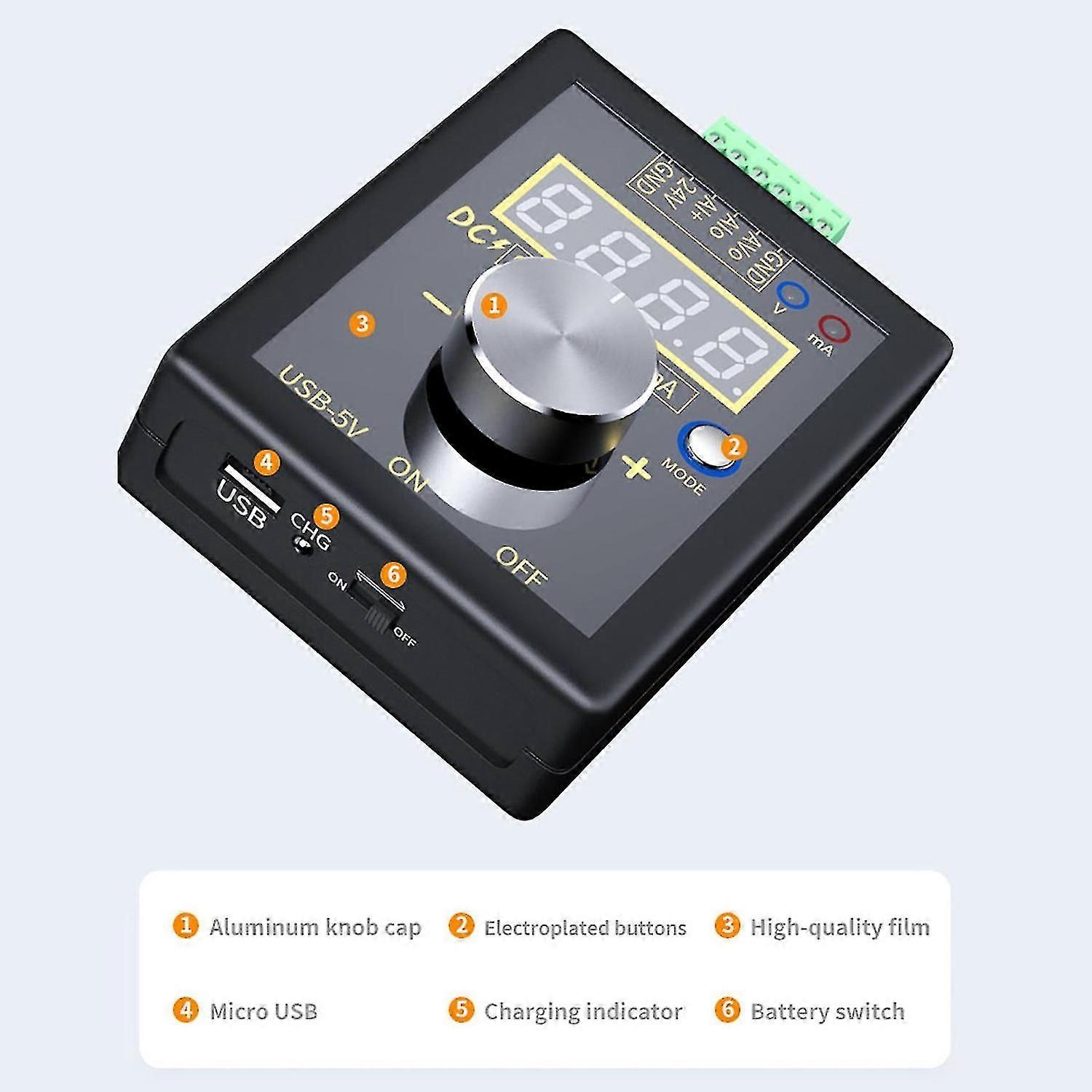 Current Voltage Signal Generator 0-10V 0-22mA Adjustable Current Voltage Analog Simulator 3 ...