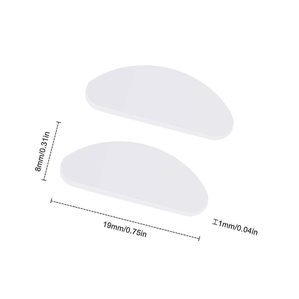 20 Pairs Silicone Nose Pads For Glasses, Stick On Nose Pads, D Shape ...