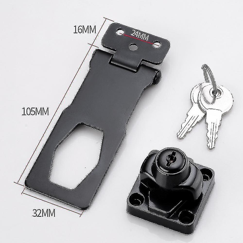 Hasp Lock 90 Rotatable Drawer Lock Without Perforated Aluminum Alloy ...