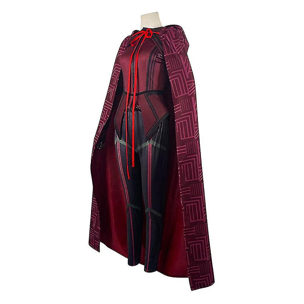 Wanda Maximoff Deluxe Kostuum Dames Scarlet Witch Wanda Vision Cosplay ...
