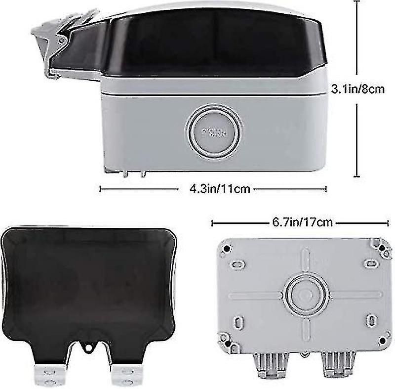 Outdoor Socket Ip66 Weatherproof, Wall Socket Garden Socket Surface ...