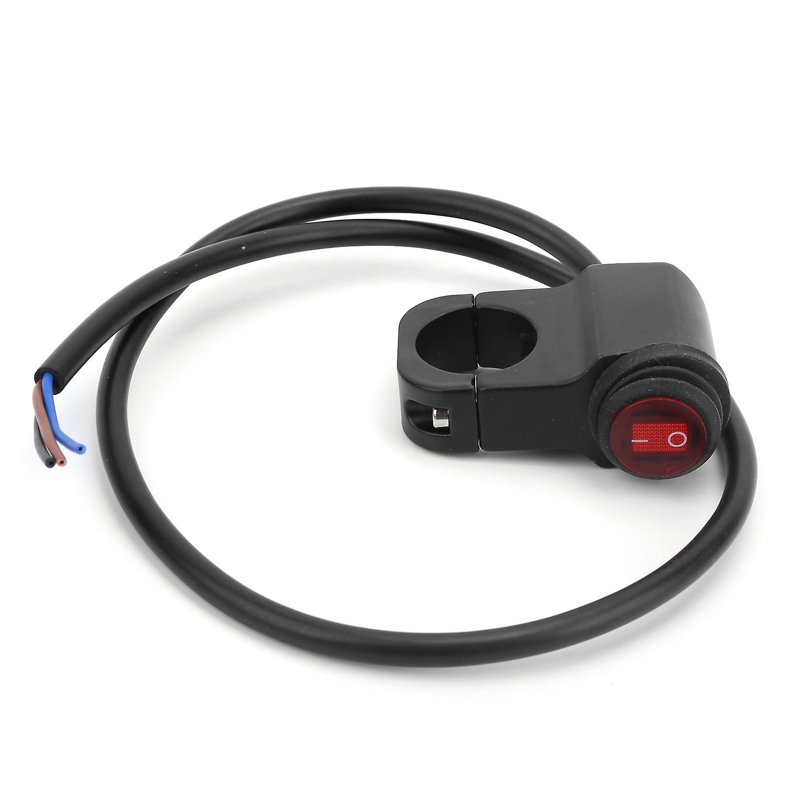 7/8in Handlebar Switch Headlight Hazard Fog Lamp Control On Off Button ...