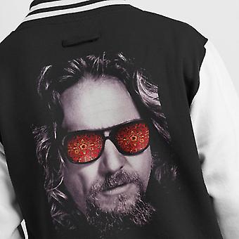 The Big Lebowski The Dude Face Carpet Shades Men's Varsity Jacket ...