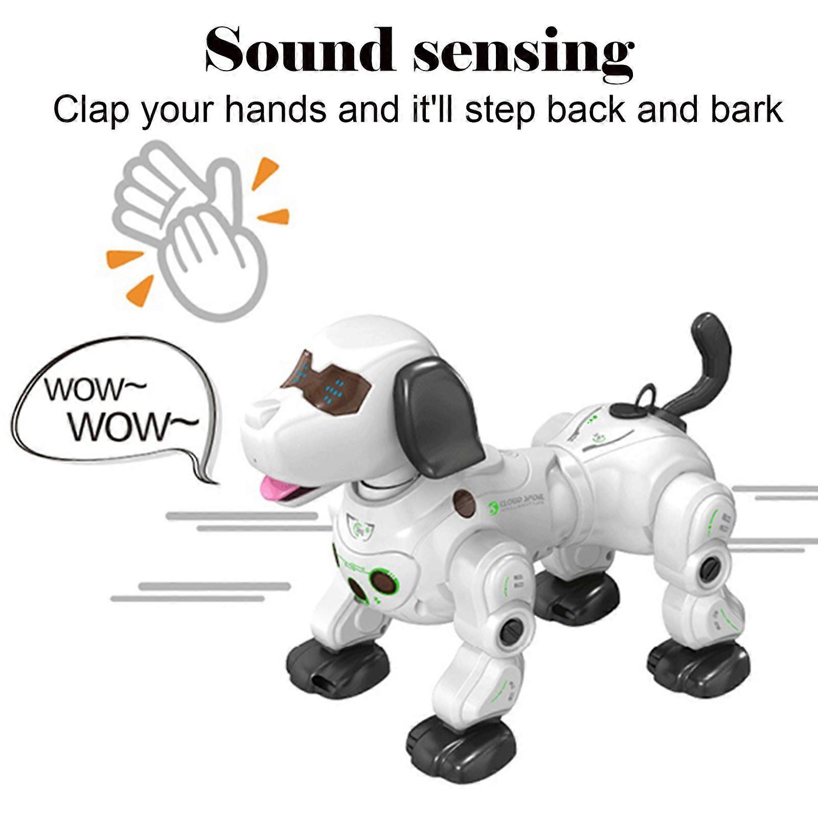 Hot Plush Stuffed Animal Toys Follow Dog Robot Toys for Kids Smart ...