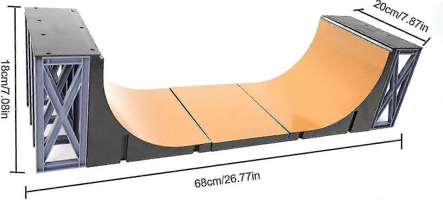 Finger Skate Park Ultimate Half Pipe Ramp Set, Finger Skateboards Ramp ...