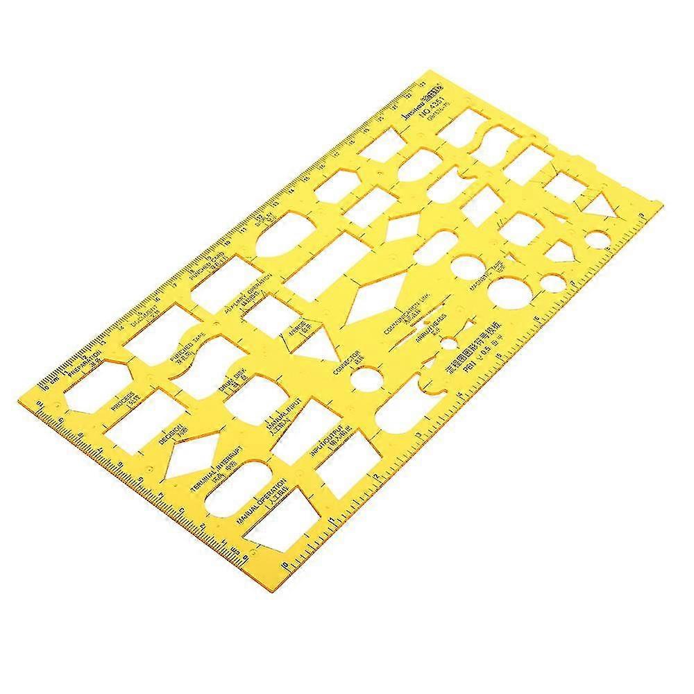 2PCS Flow Chart Flowsheet Process Diagram Symbols Drawing Template KT ...