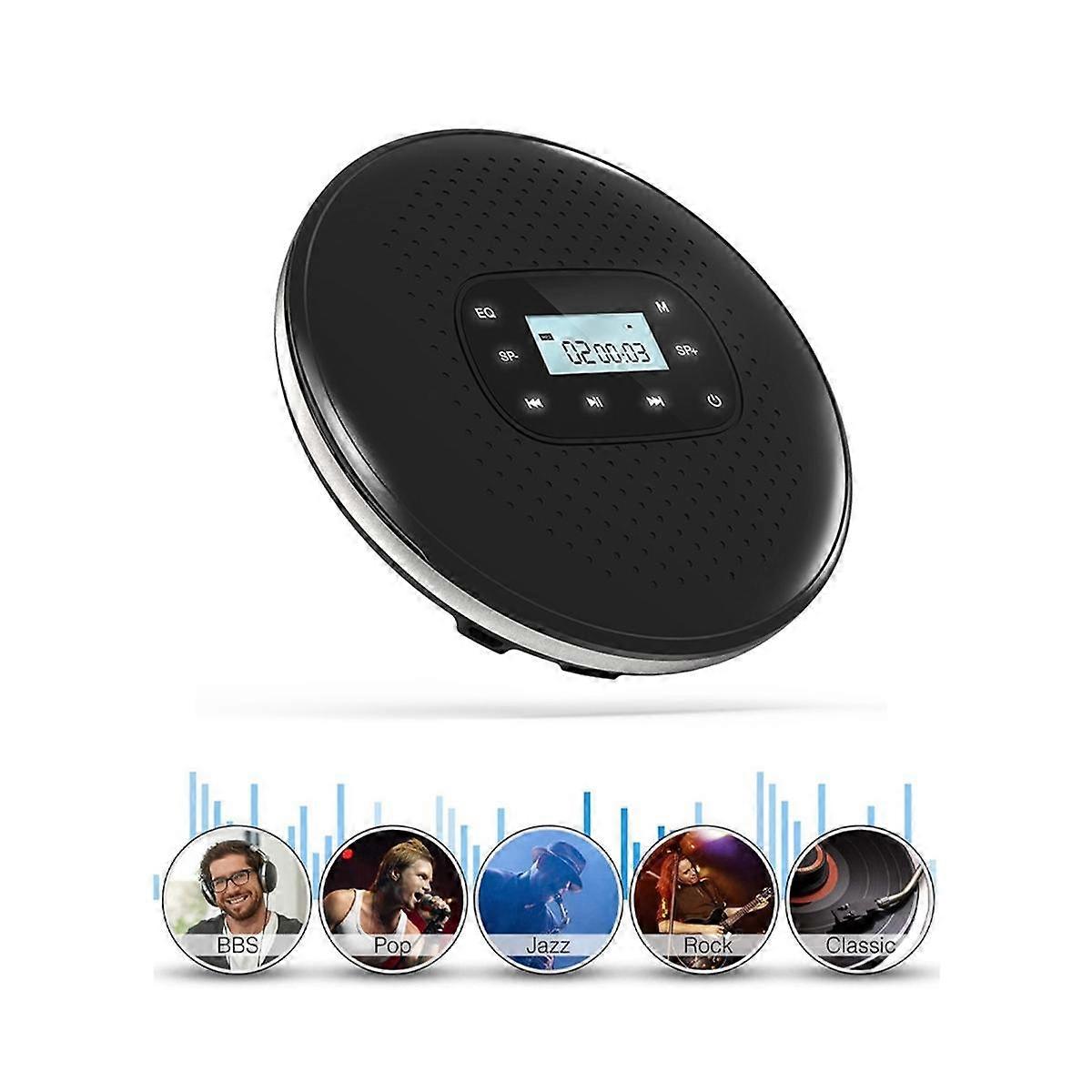 Portable CD Walkman Rechargeable Intelligent Touch Screen CD Player ...