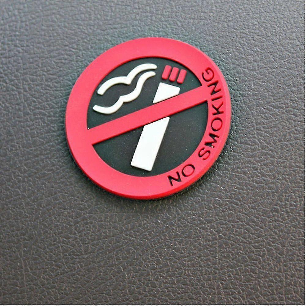 5 pieces creative new high quality car no smoking sign warning rubber ...