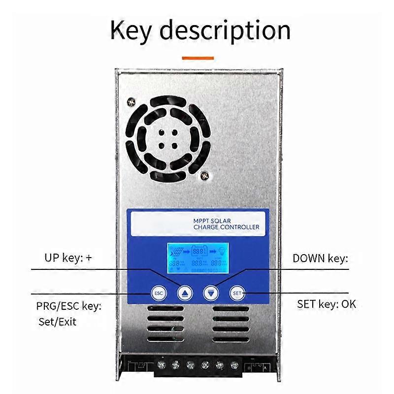 60A MPPT Solar Charge Controller 12V24V36V48V Auto Adapting Lead Acid ...