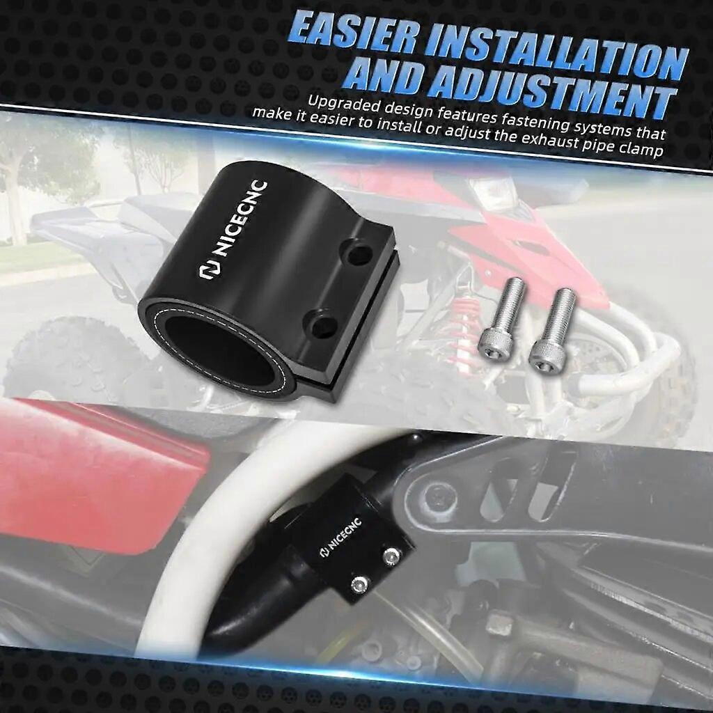 For Yamaha Blaster 200 2x bolts Exhaust Muffler High Temp Pipe Clamp ...
