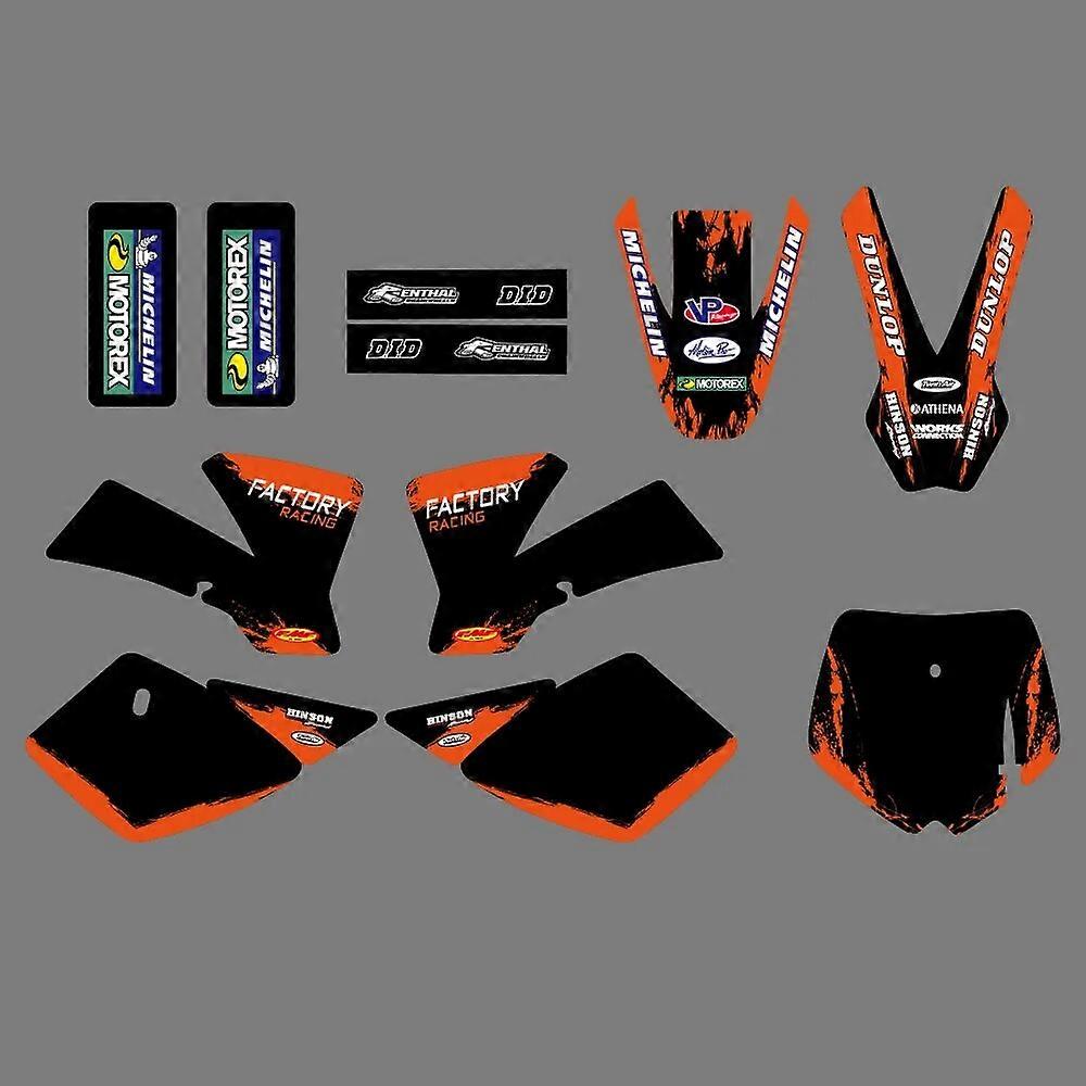 NEW Team Graphics Decals Sticker Background For KTM SX50 SX 50CC 50 ...