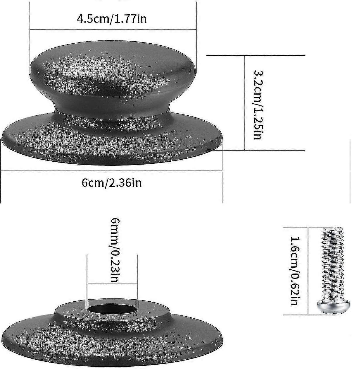 4 Pcs Pot Lid Knob, Universal Replacement Pan Lid Cover Knobs, Kitchen ...