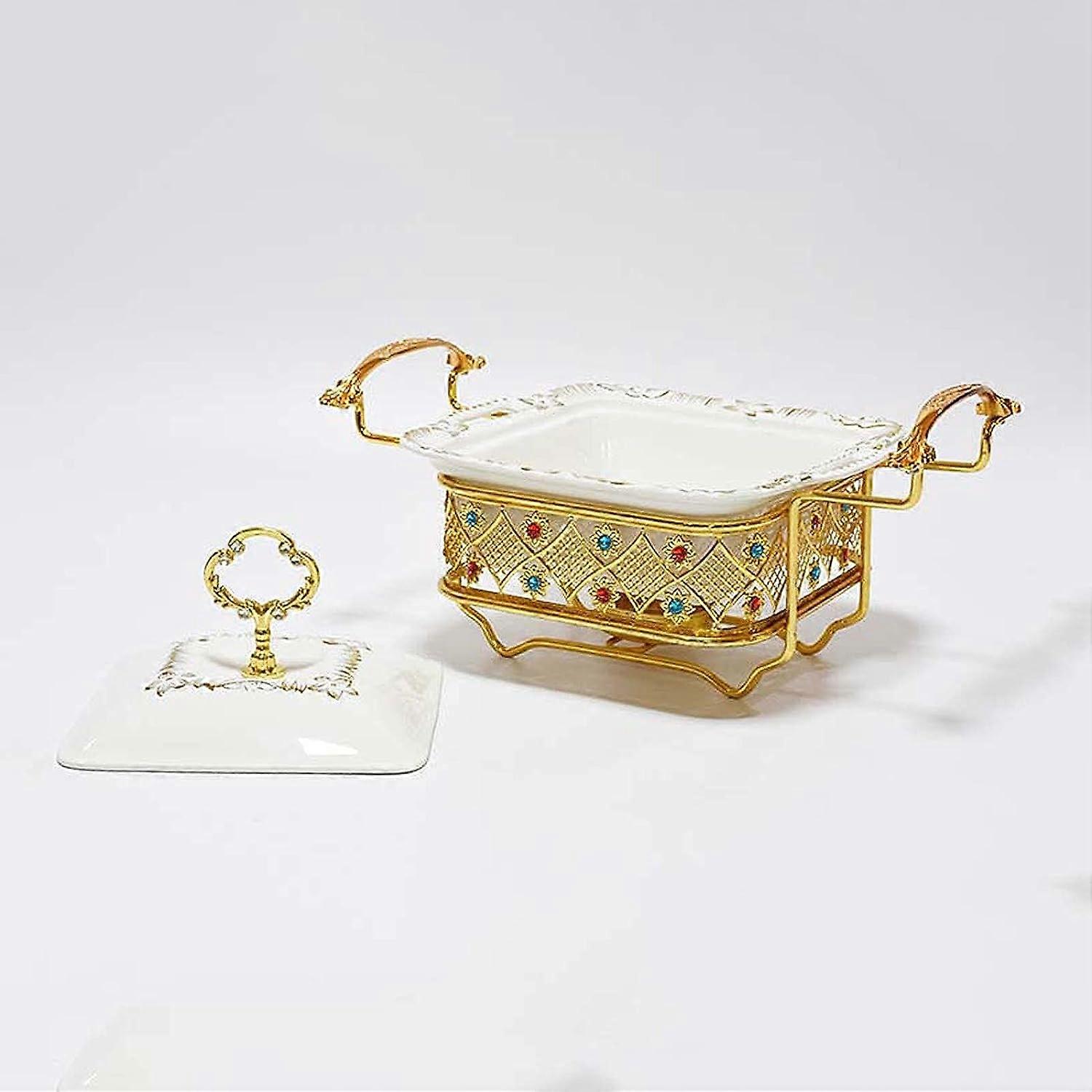 Chafing Dishes Buffet Food Warmer, Square Ceramic Buffet Stove, with ...